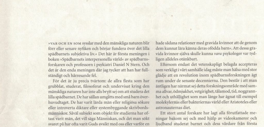 VÄGEN VI ALDRIG TOG – ELLER DET EMOTIONELLA ARVET / artikel av Eva ...